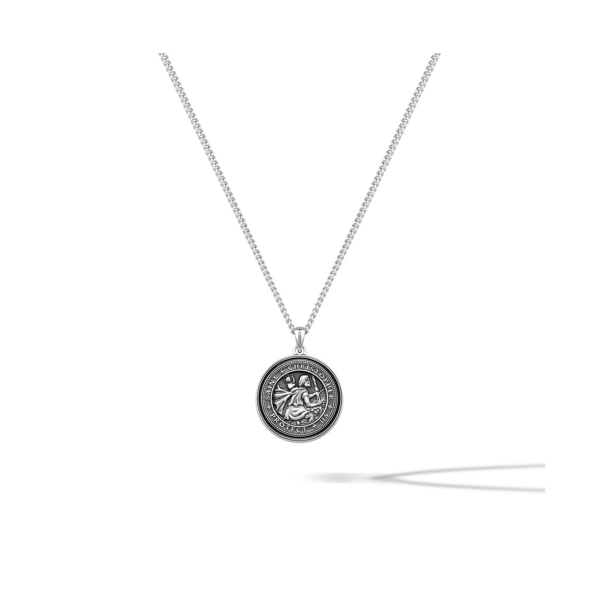 Click here for Vincero Mens St. Christopher Pendant in 925 Sterli... prices