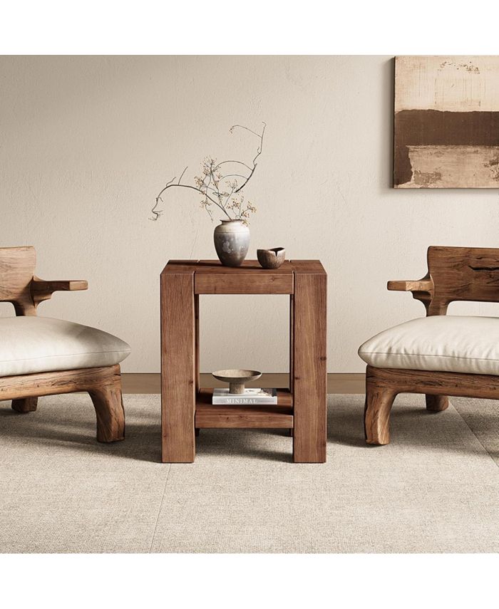 Tribesigns Industrial Coffee Table, 43 inch Cocktail Table with Storage ...