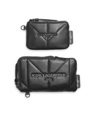 KARL LAGERFELD PARIS Lanyard Zipper Wallet - Macy's
