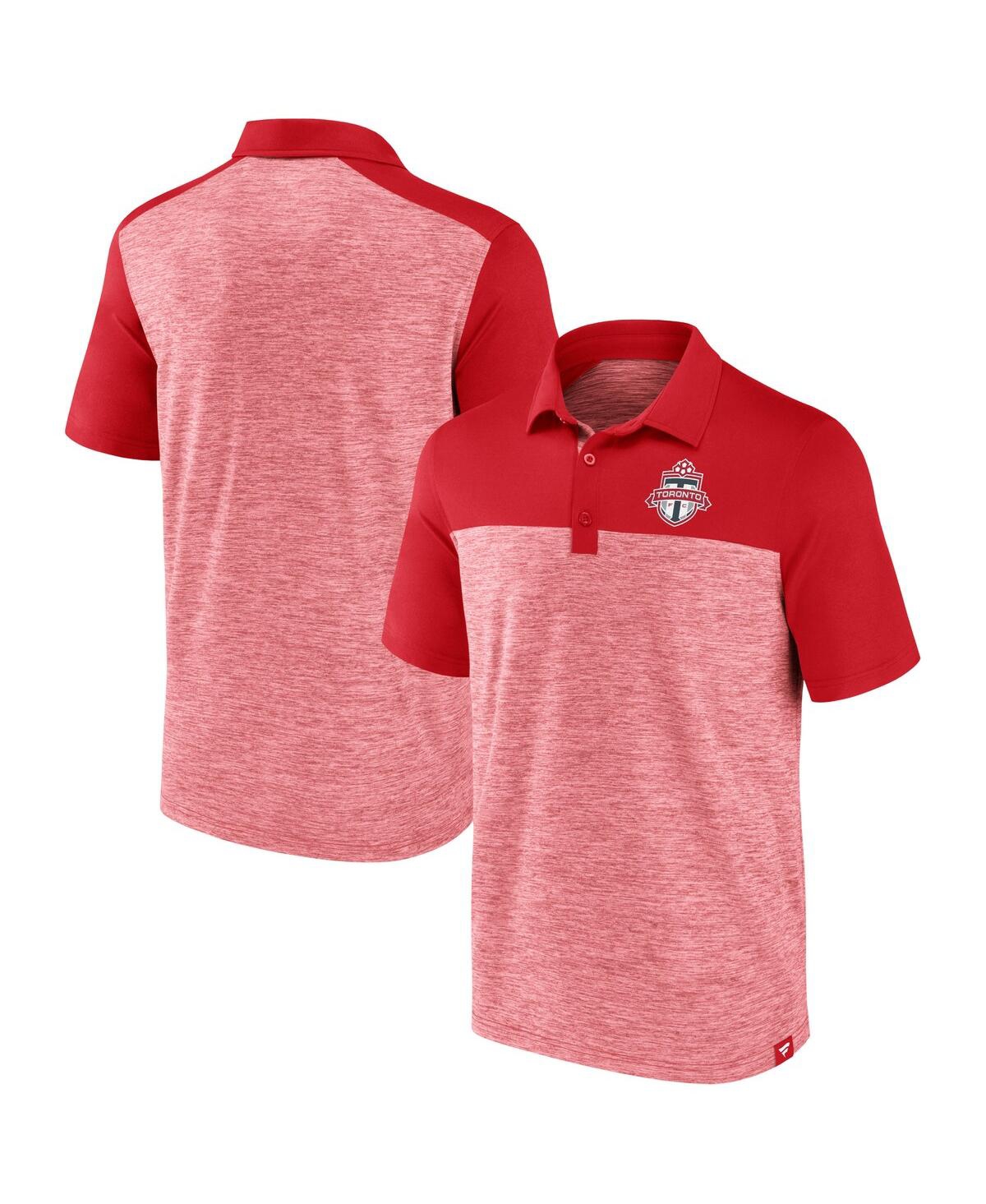 Click here for Fanatics Mens Red Toronto Fc Clutch Space-Dye Polo... prices