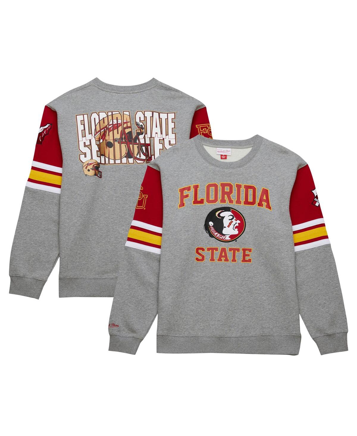 Click here for Mitchell & Ness Mens Heather Gray Florida State Se... prices
