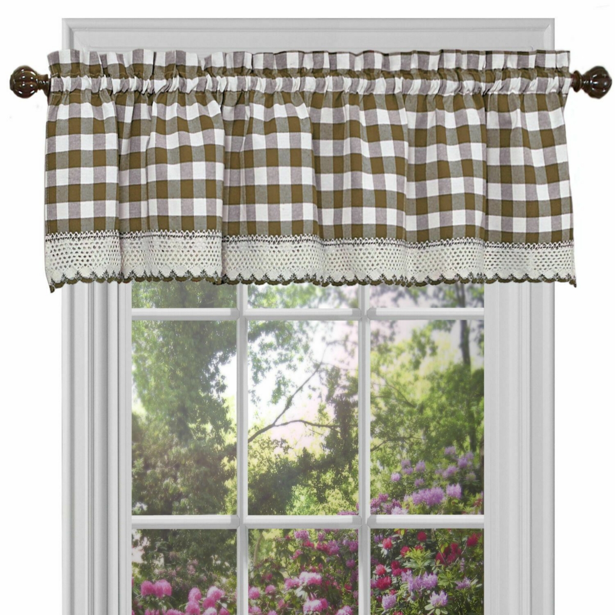 Click here for GoodGram Country Plaid Window Valance Treatment -... prices