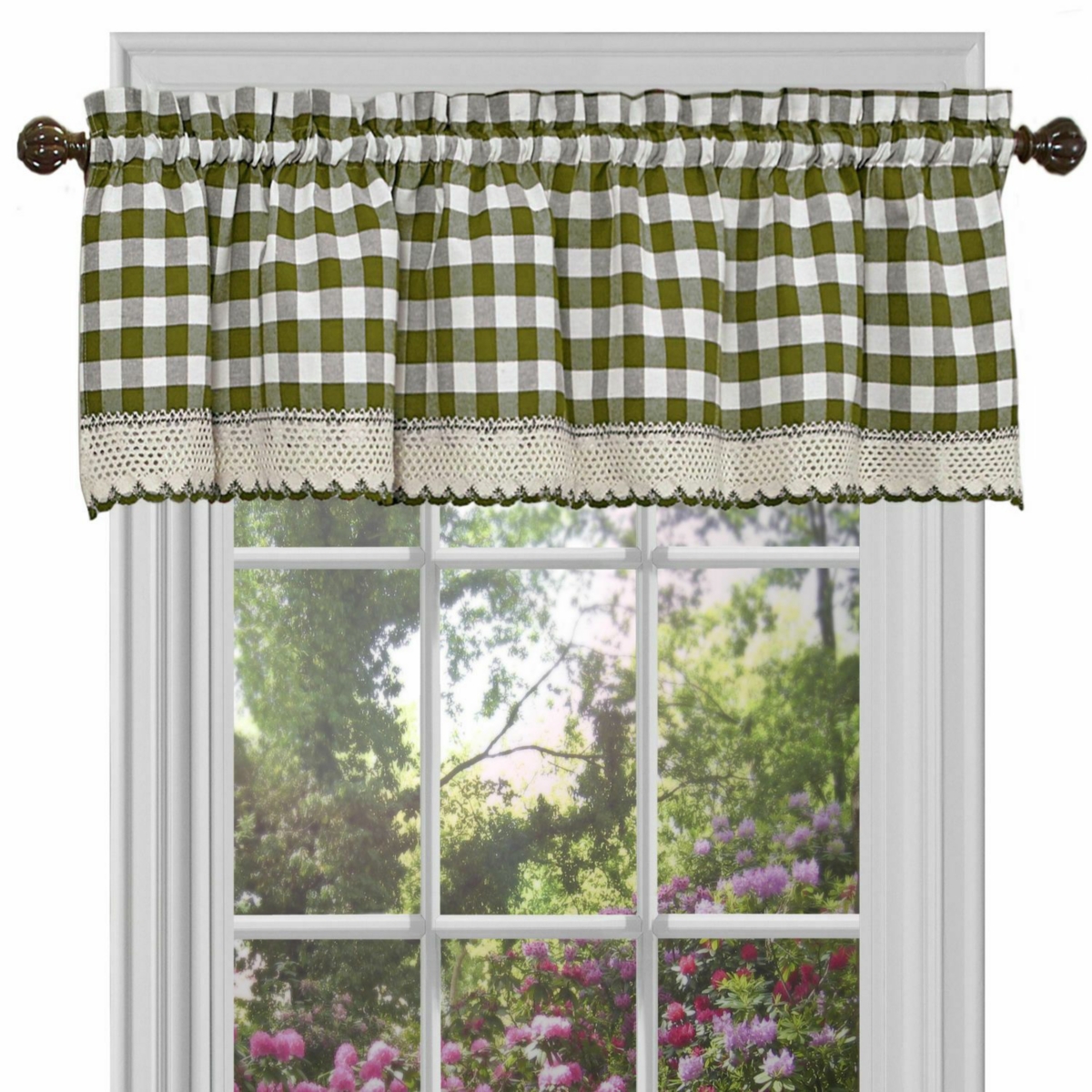 Click here for GoodGram Country Plaid Window Valance Treatment -... prices