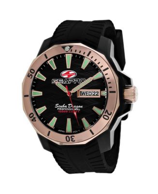 Seapro Men's Scuba Dragon Diver Limited Edition 1000 Meters Black Dial ...
