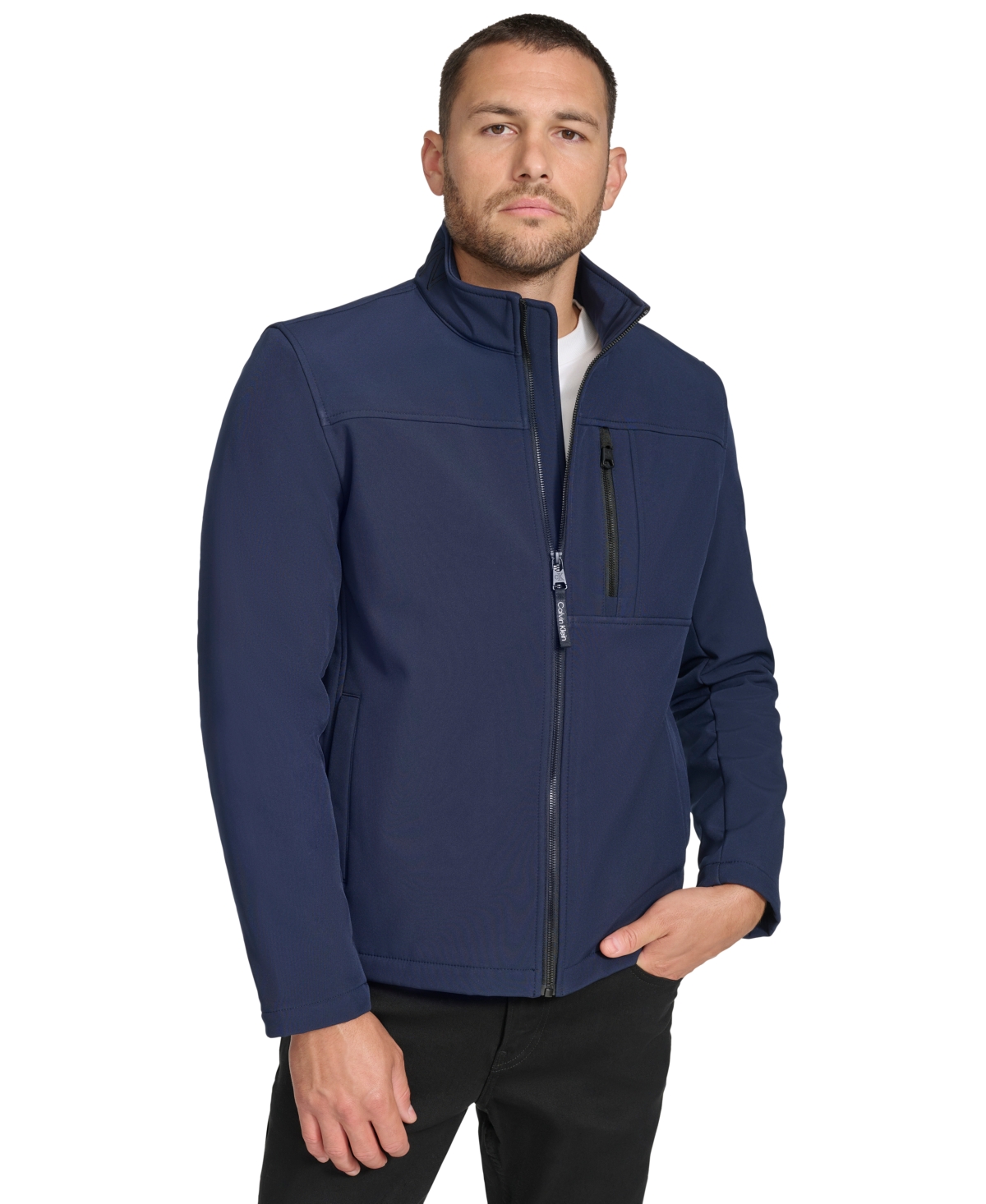 Click here for Calvin Klein Mens Infinite Stretch Soft Shell Jack... prices