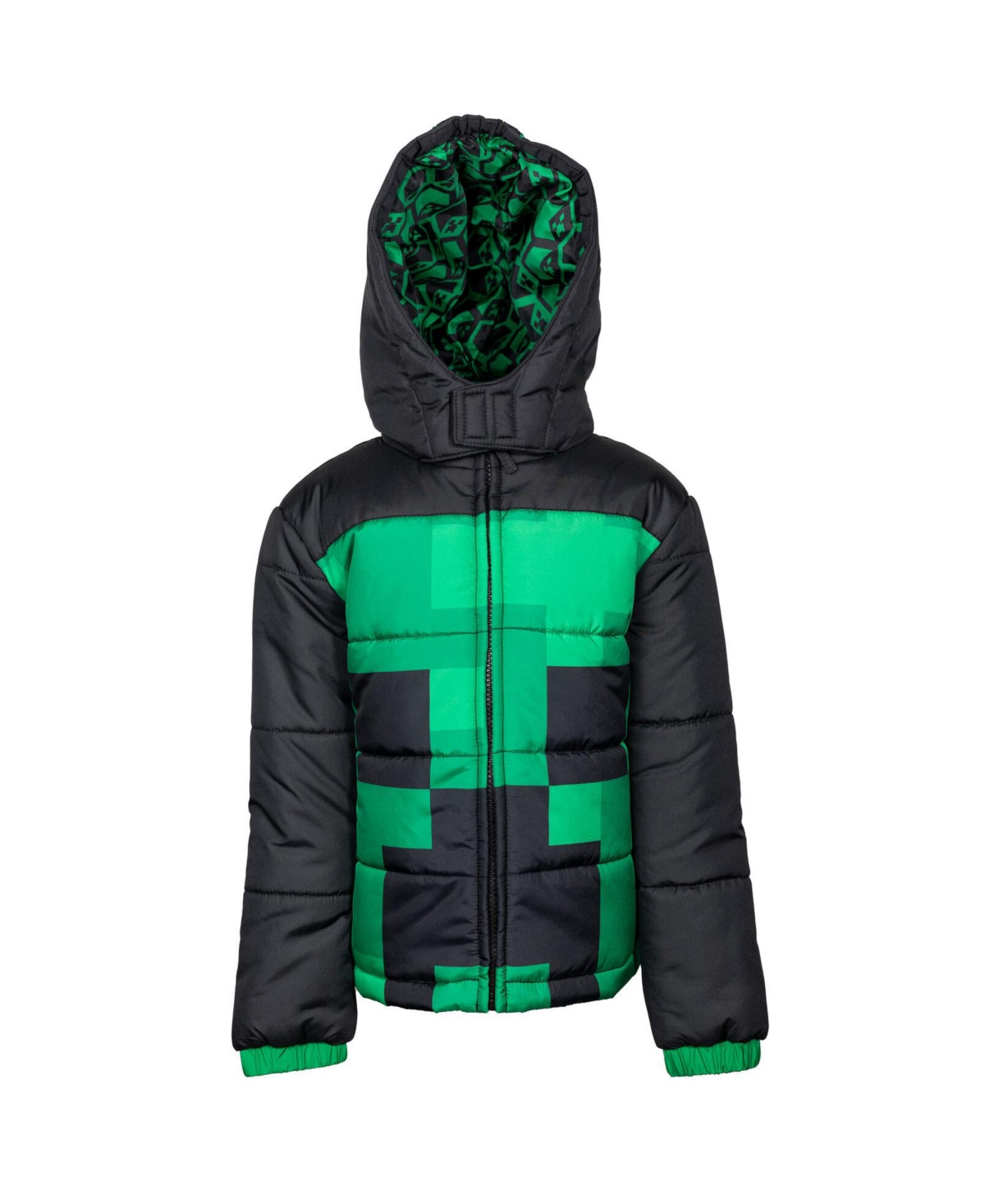 Click here for Minecraft Boys Zip Up Winter Coat Puffer Jacket -... prices