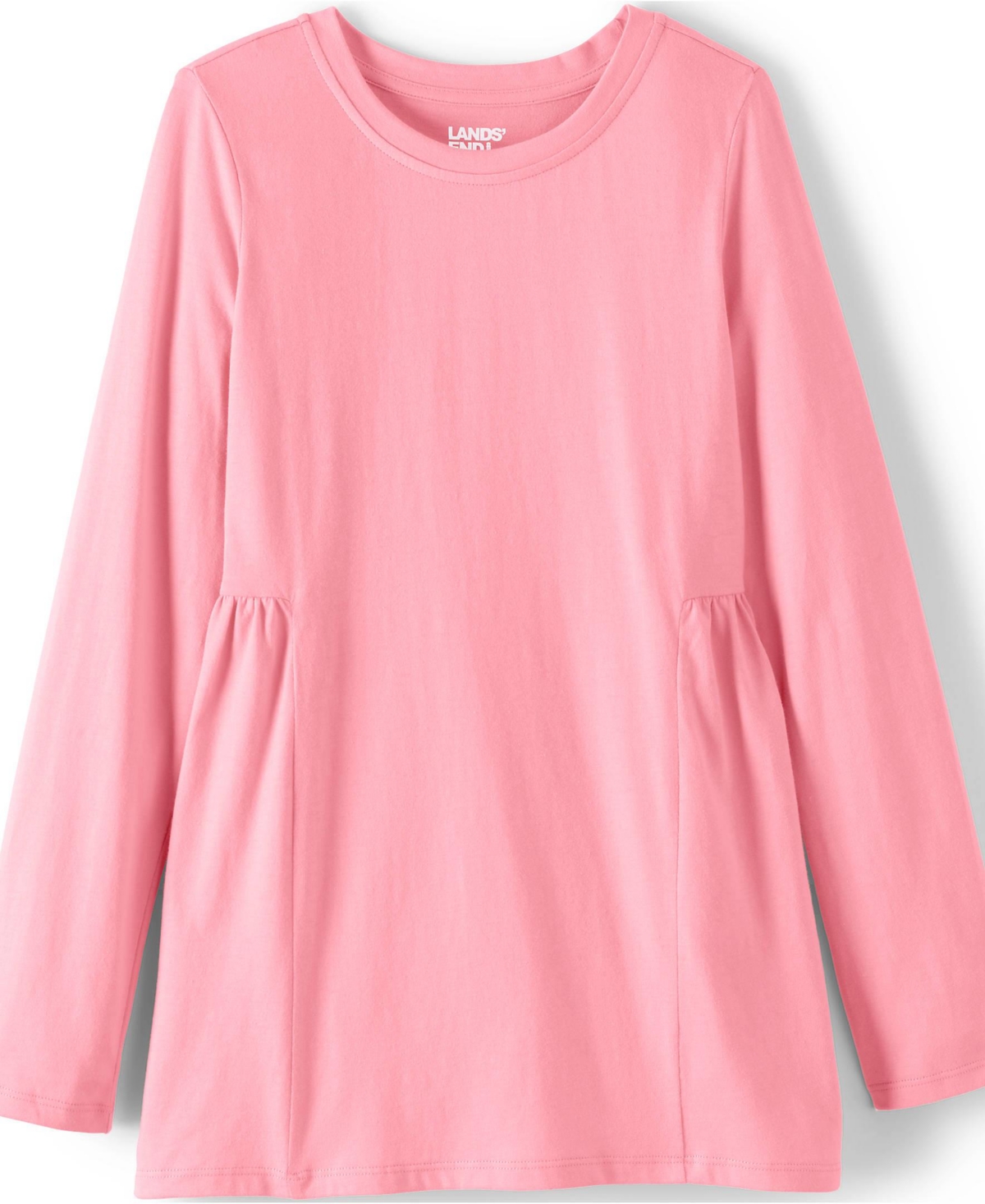 Click here for Lands End Girls Long Sleeve Tunic Top - Pink prices