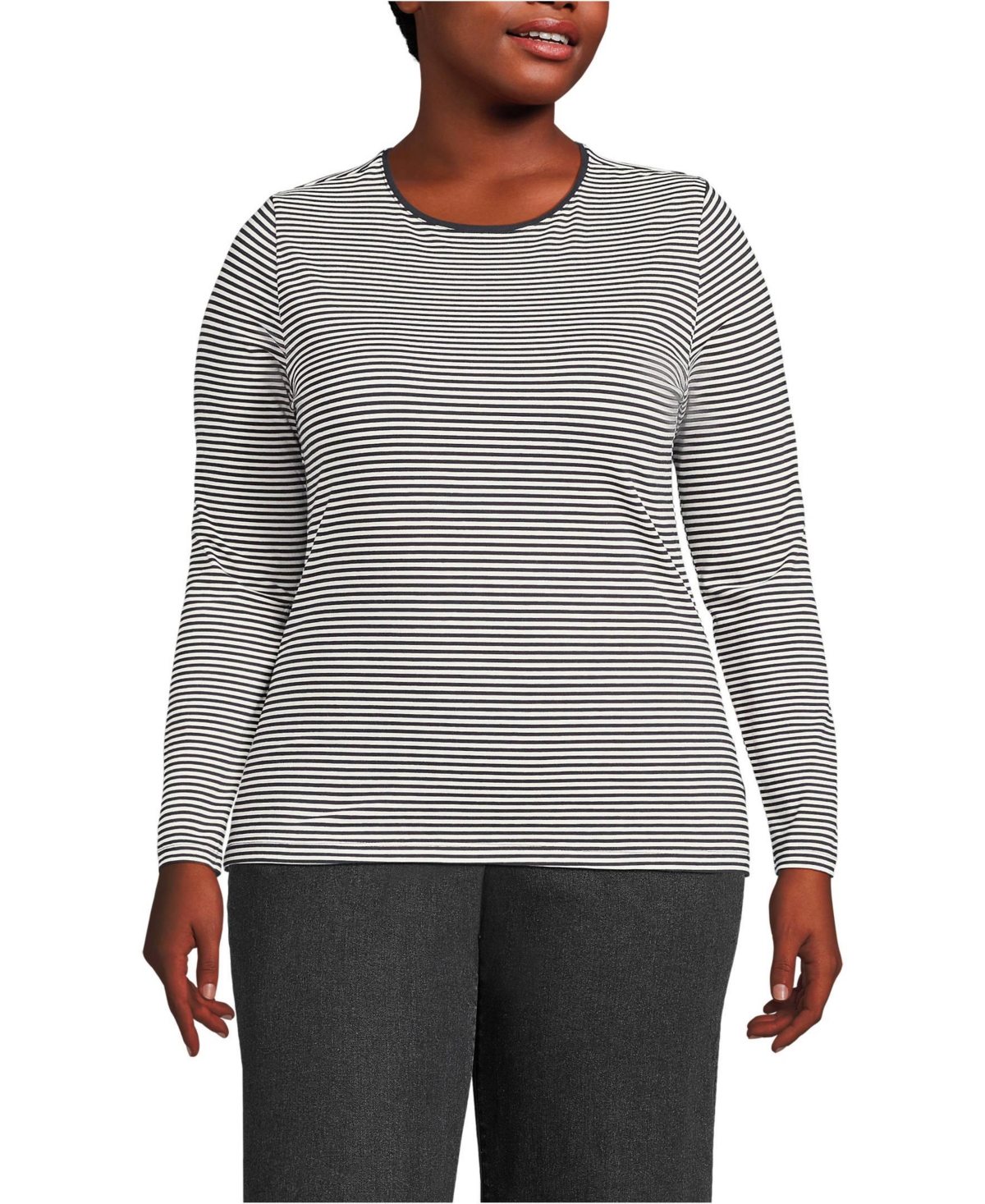 Click here for Lands End Plus Size Lightweight Jersey Skimming Lo... prices