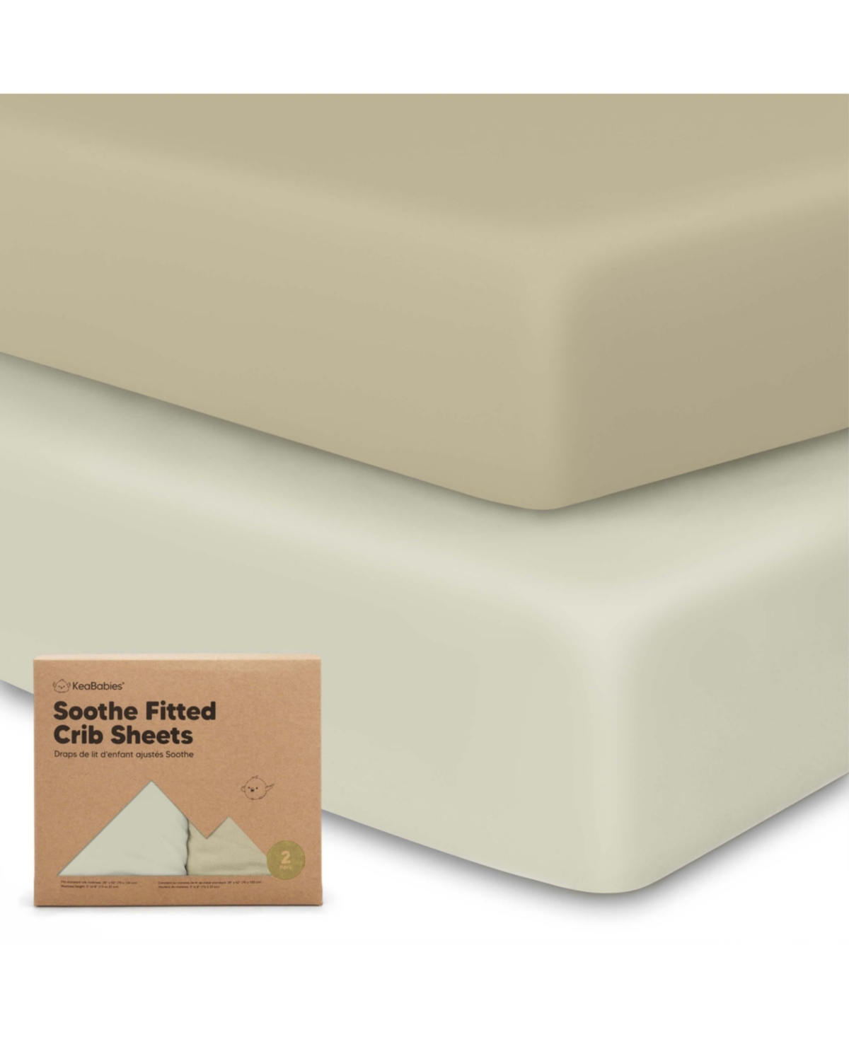 Click here for KeaBabies 2pk Soothe Fitted Crib Sheets Neutral  B... prices