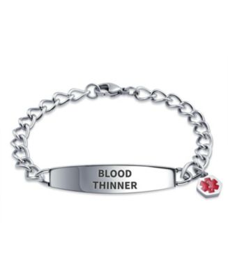 Bling Jewelry Blood Thinner Identification Medical ID Miami Cuban Link ...