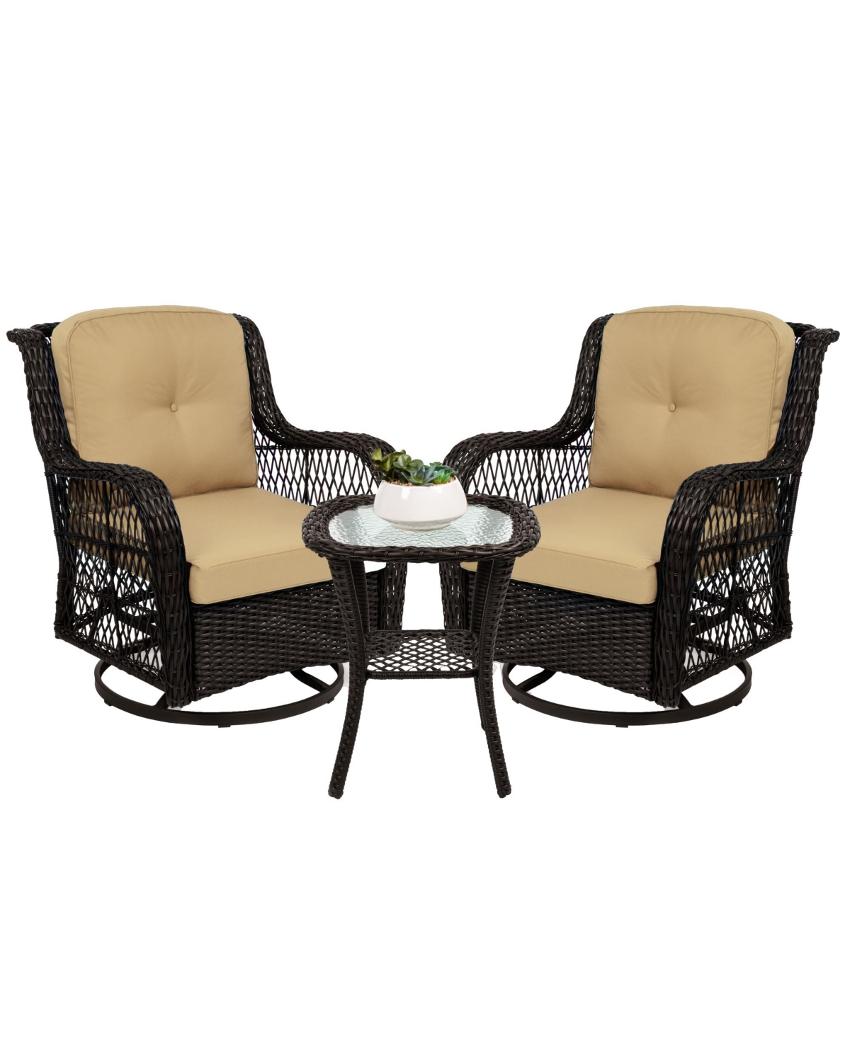 Click here for Best Choice Products 3-Piece Patio Wicker Bistro F... prices