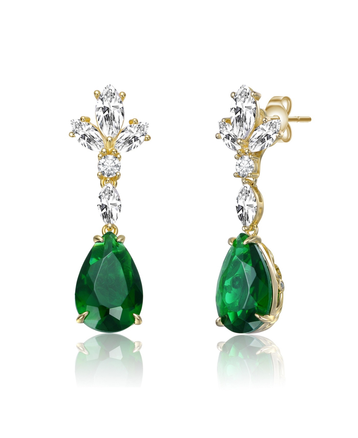 Click here for Genevive Sterling Silver 14k Gold Plated or White... prices