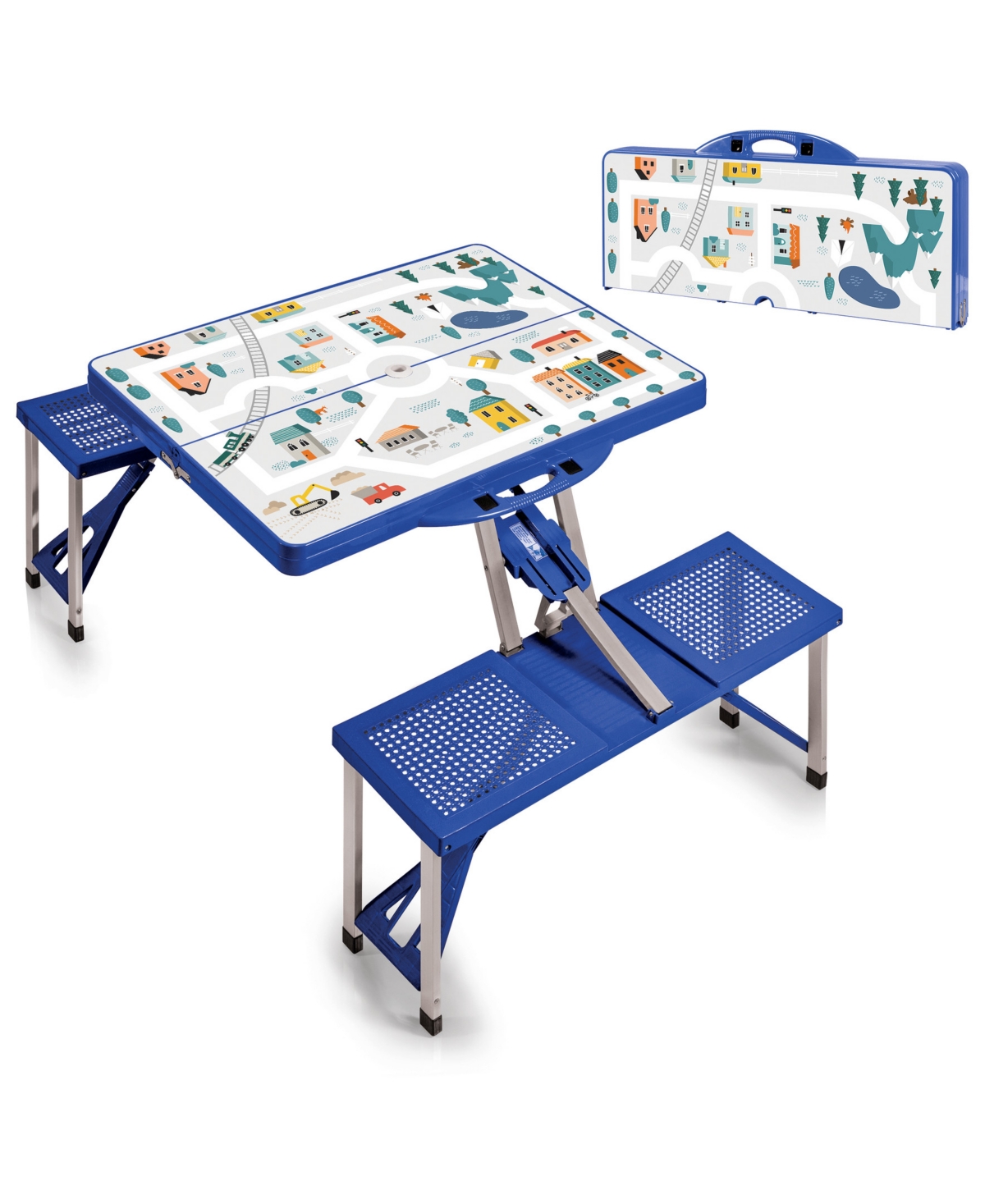 Click here for Oniva Play Town Picnic Table with Four Seats - Blu... prices