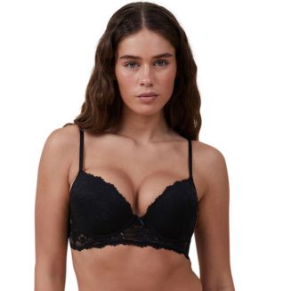 Cotton On Women's Everyday Lace Longline Push Up 2 Bra - Macy's