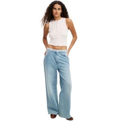 Women's Cotton On Kelsey Button Front Henley Tank - Macy's
