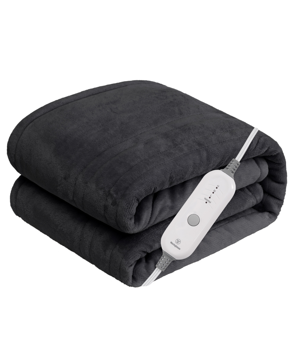 Click here for Westinghouse Heated Flannel Throw  50 x 60 - Charc... prices