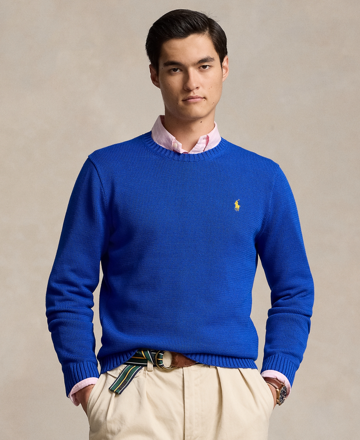 Click here for Polo Ralph Lauren Mens Cotton Crewneck Sweater - B... prices