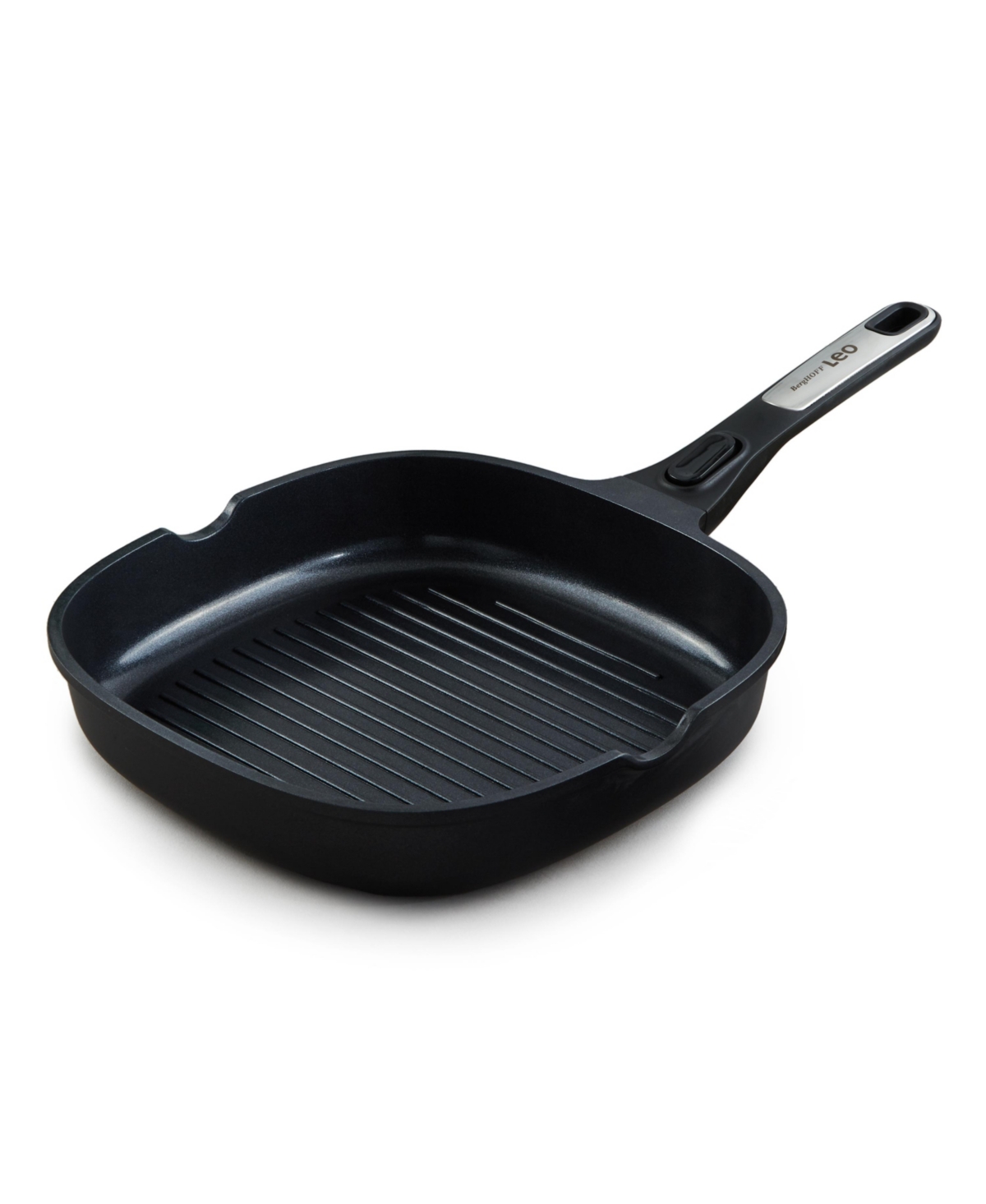 BergHOFF Leo Phantom Nonstick Ceramic 10.25 Grill Pan  Recycled - Black