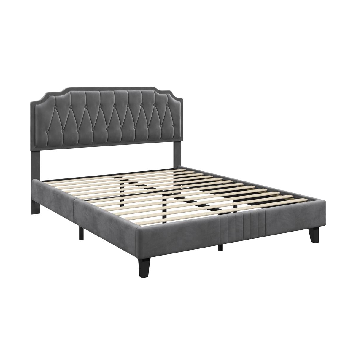 Click here for Yaheetech Upholstered Bed Frame with Wooden Slat S... prices