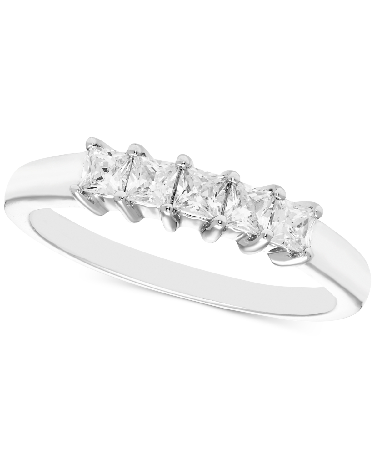 Click here for Diamond Princess-Cut Five Stone Band (1/2 ct. t.w.... prices