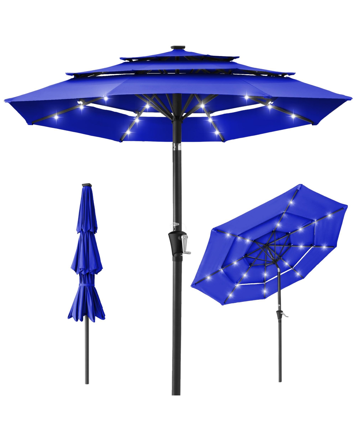 Click here for Best Choice Products 10ft 3-Tier Solar Patio Umbre... prices