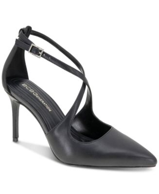 BCBGeneration Women's Bromi Criss-Cross Strappy Pumps - Macy's