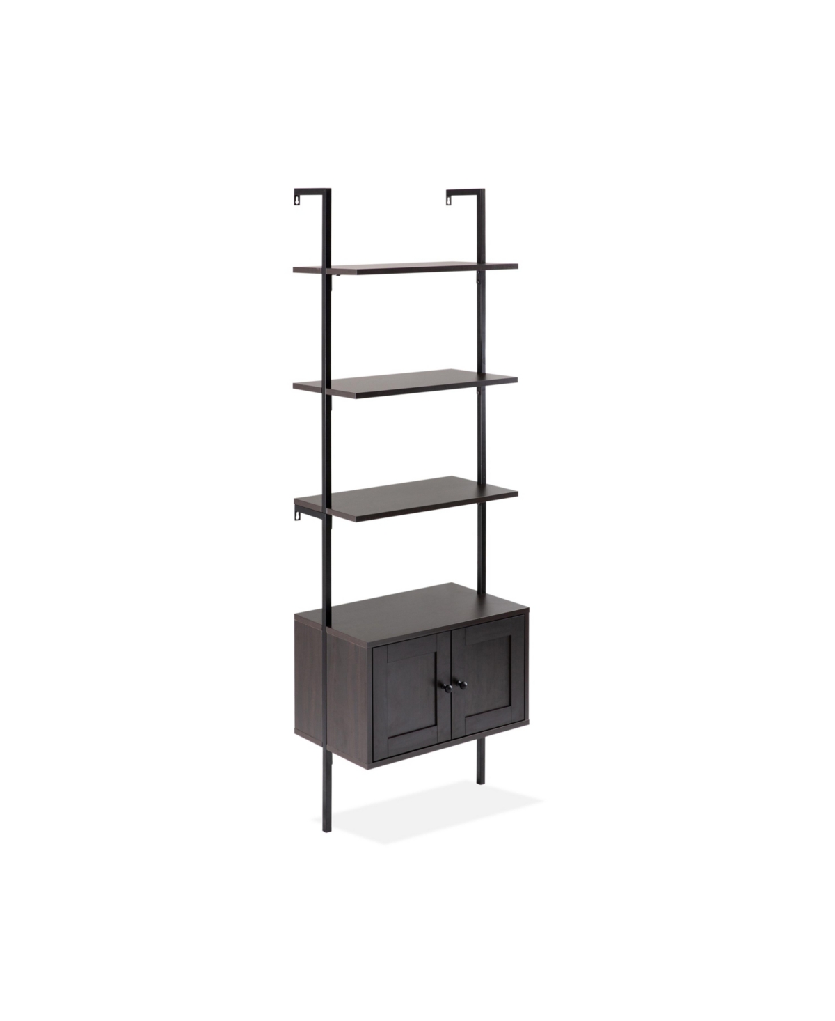 Click here for Industrial 4-Shelf Wood Wall-Mounted Open Ladder B... prices