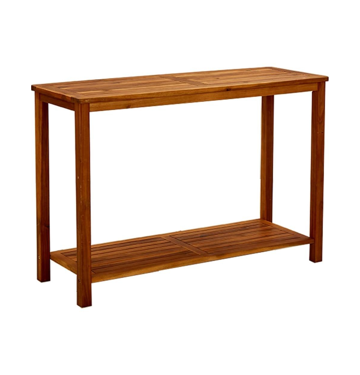 Click here for vidaXL Patio Console Table 43.3x15.7x29.5 Solid Ac... prices