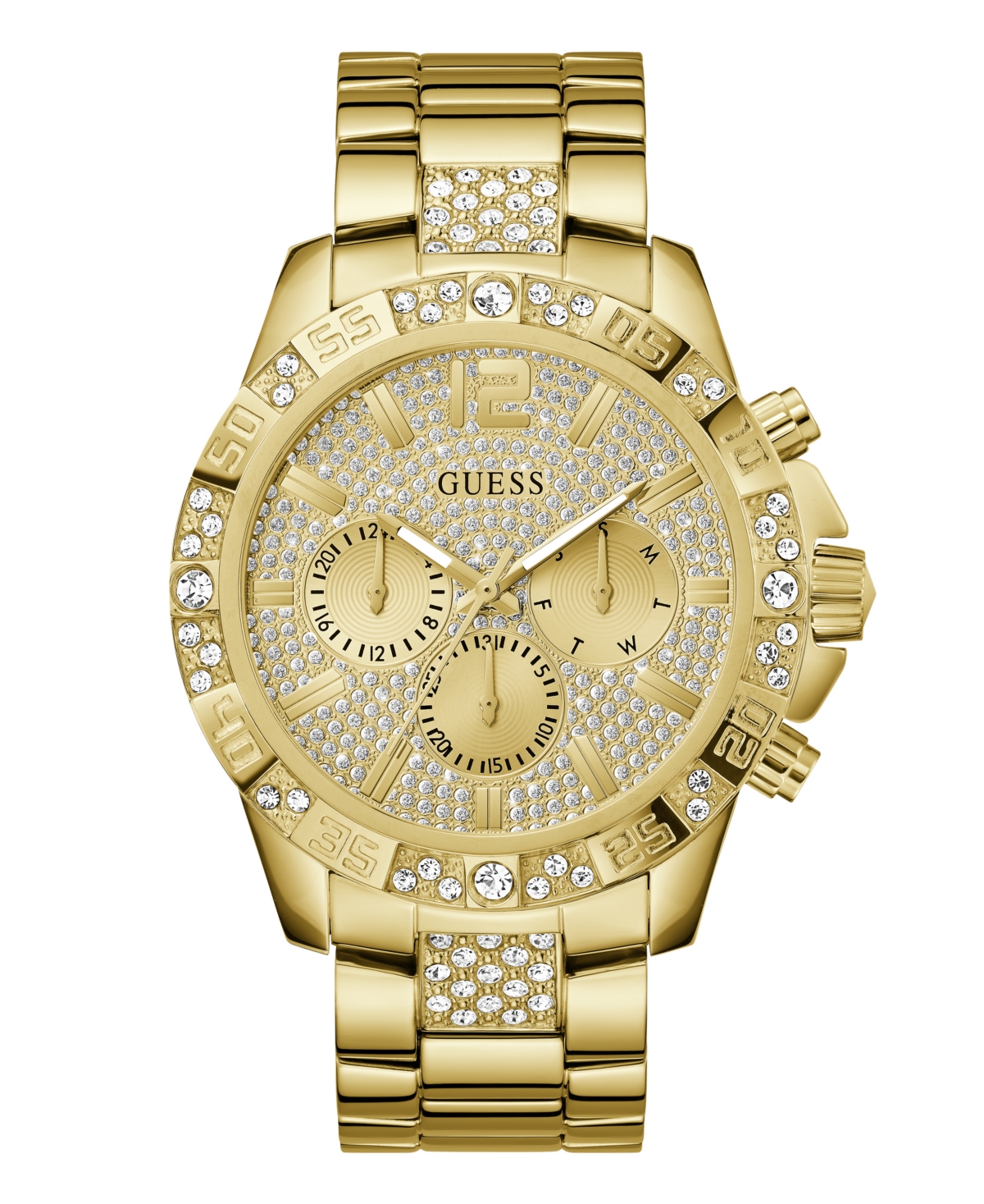 Click here for Guess Mens Multi- Function Gold Tone Stainless Ste... prices