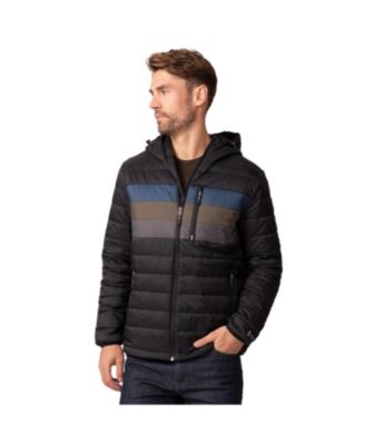 Free Country Men's Tri-Color Hooded Puffer Jacket - Macy's