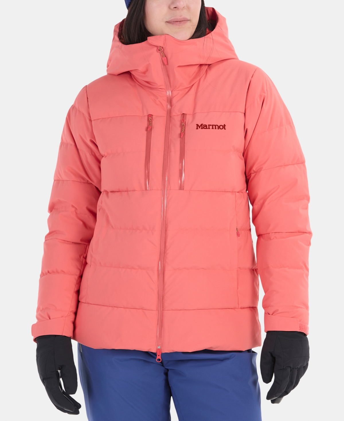 Click here for Marmot Womens Hooded Slingshot Jacket - Grapefruit prices