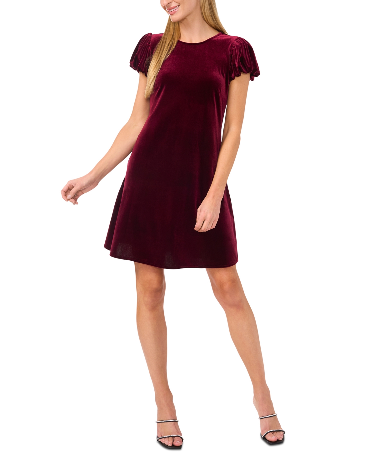 Click here for CeCe Womens Velvet Bubble-Sleeve Mini Dress - Maje... prices