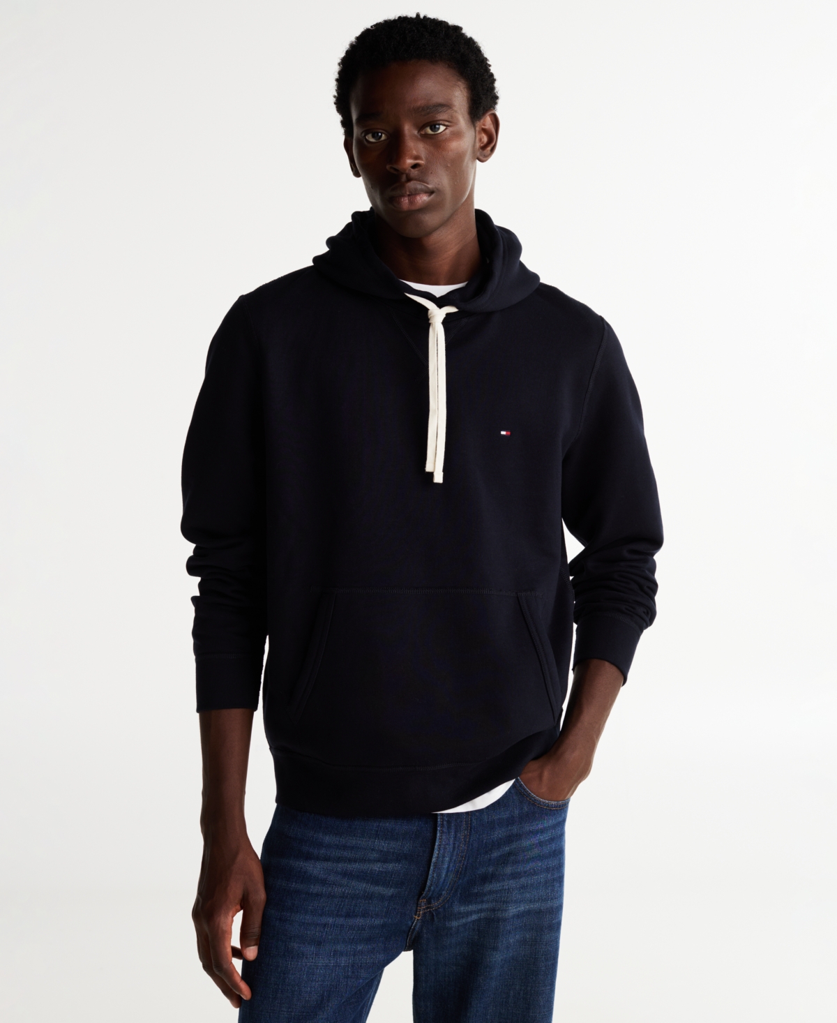 Click here for Tommy Hilfiger Mens Essential Fleece Hoodie - Dese... prices
