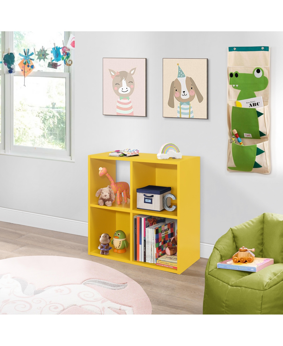 Click here for Kings Brand Furniture 4-Cube Childrens Bookcase  K... prices