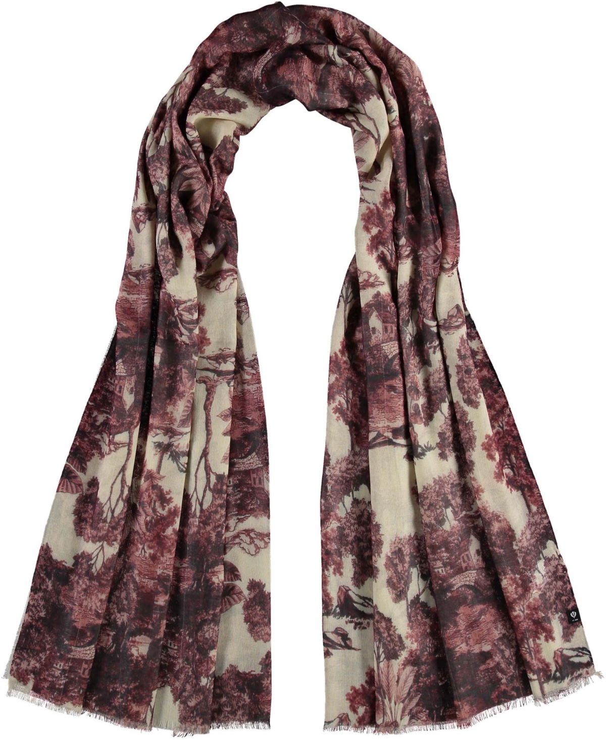Click here for Fraas Digital Floral Print Scarf - Rosewood prices