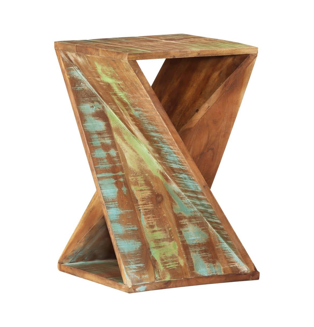 Click here for Side Table 13.8x13.8x21.7 Solid Wood Reclaimed - B... prices