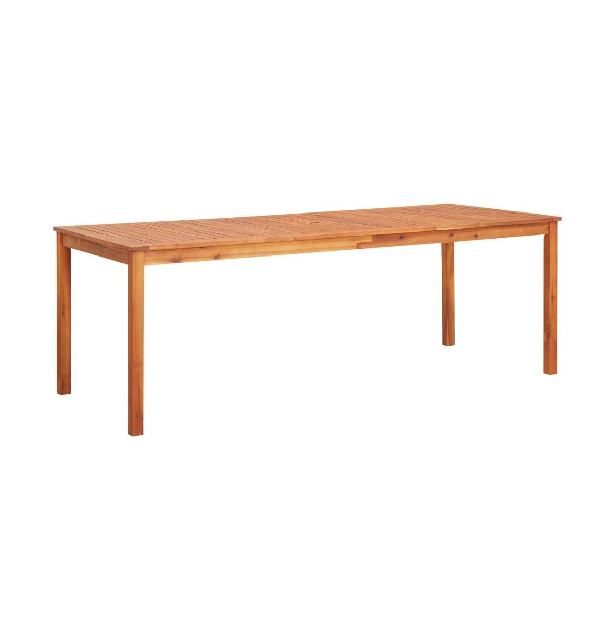 Click here for vidaXL Patio Table 84.6x35.4x29.1 Solid Acacia Woo... prices