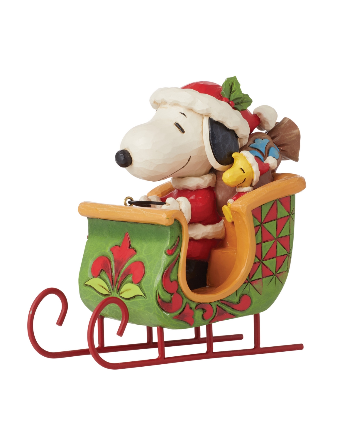 Click here for Jim Shore Peanuts Snoopy and Woodstock in Sleigh F... prices