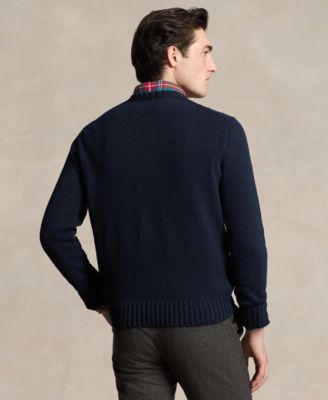 Polo Ralph Lauren Men's Logo-Intarsia Cotton Sweater - Macy's Polo Ralph Lauren Men's Logo-Intarsia Cotton Sweater - Macy's