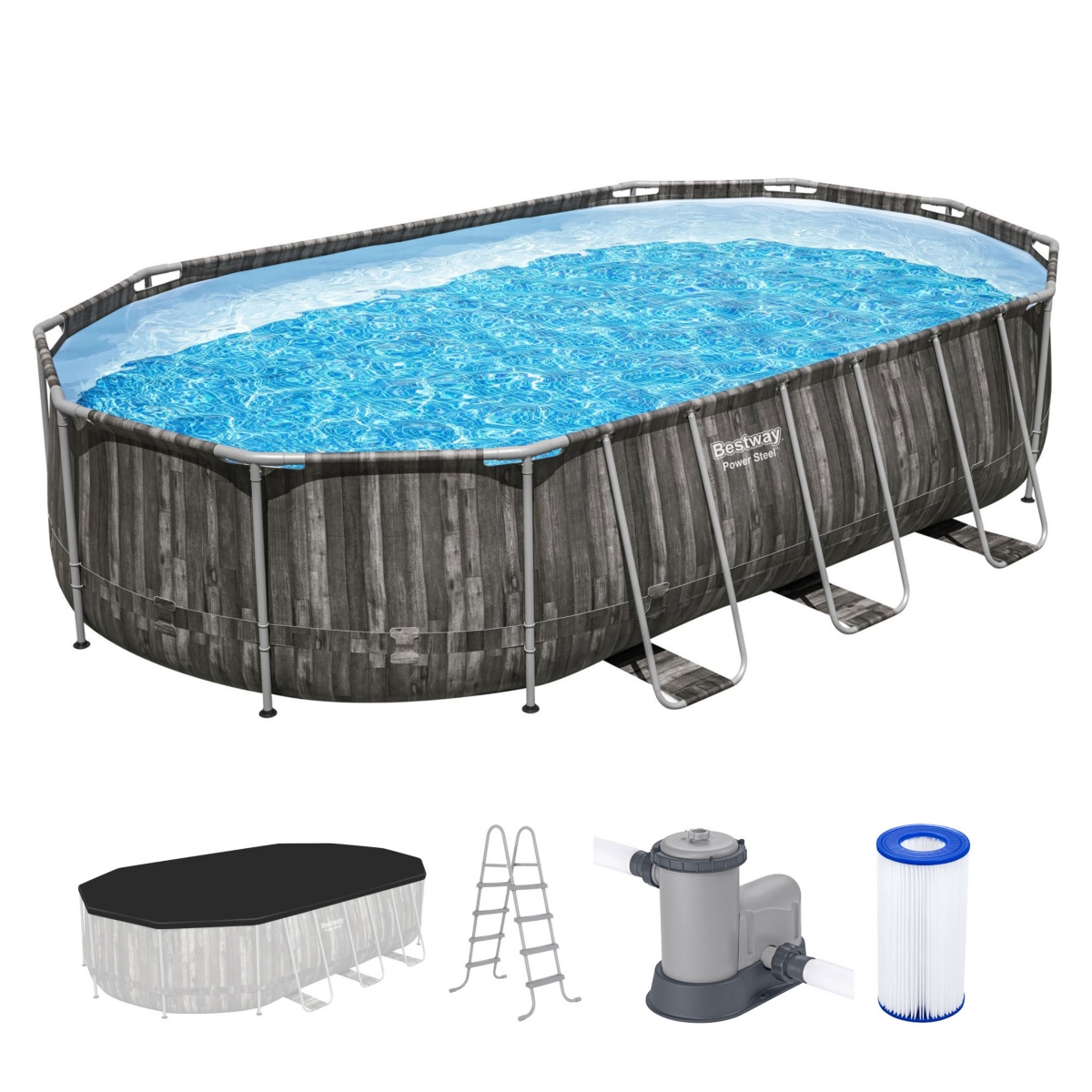 Click here for Bestway Power Steel 20 x 12 x 48 Oval Above Ground... prices
