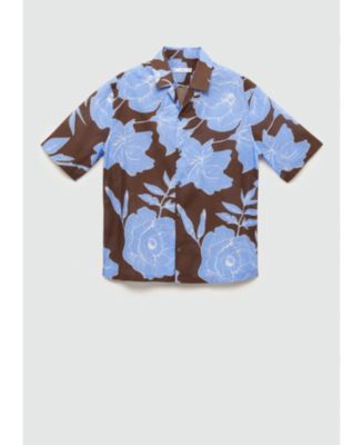 Mango Men's Printed Cotton Shirt - Macy's