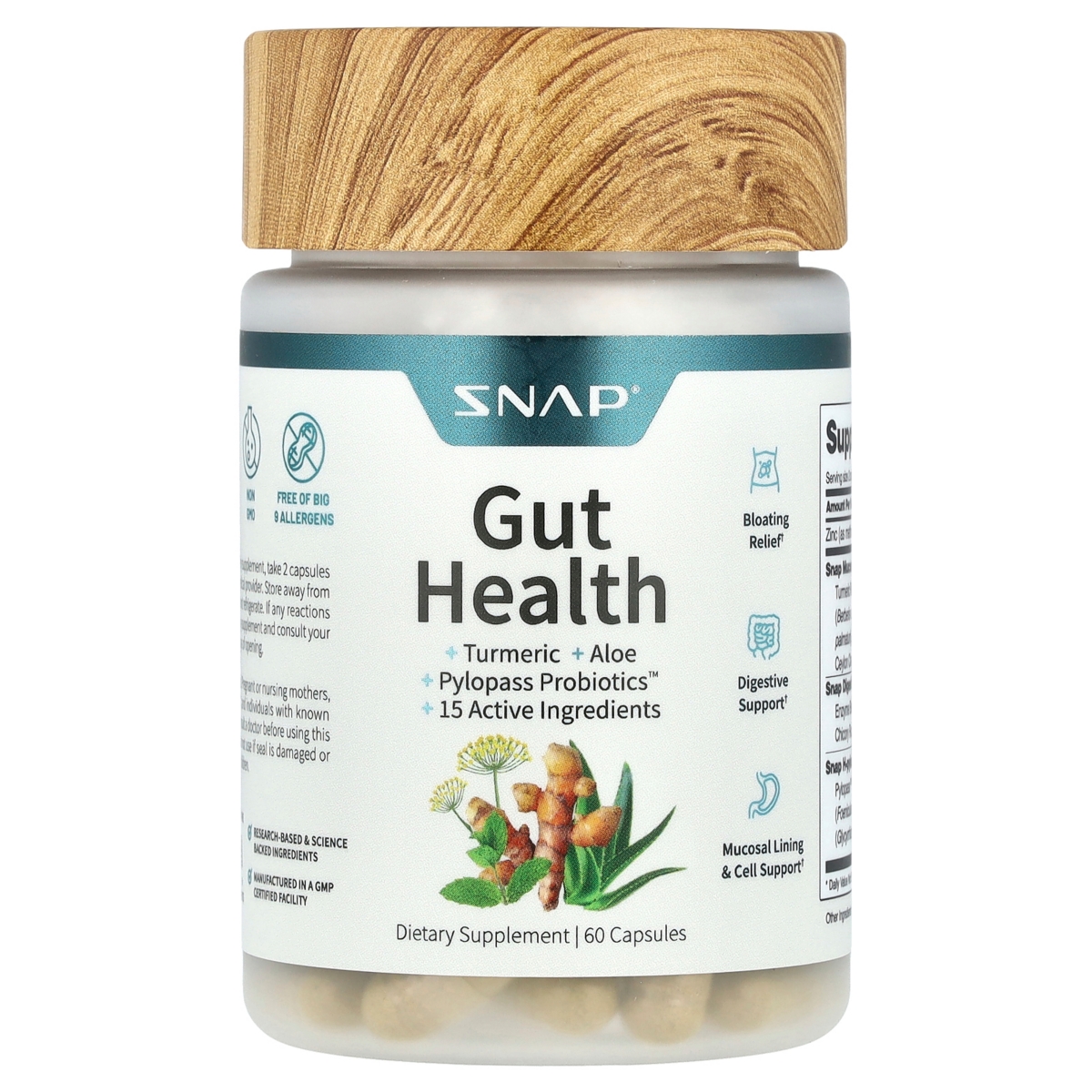 Click here for Snap Supplements Gut Health - 60 Capsules prices