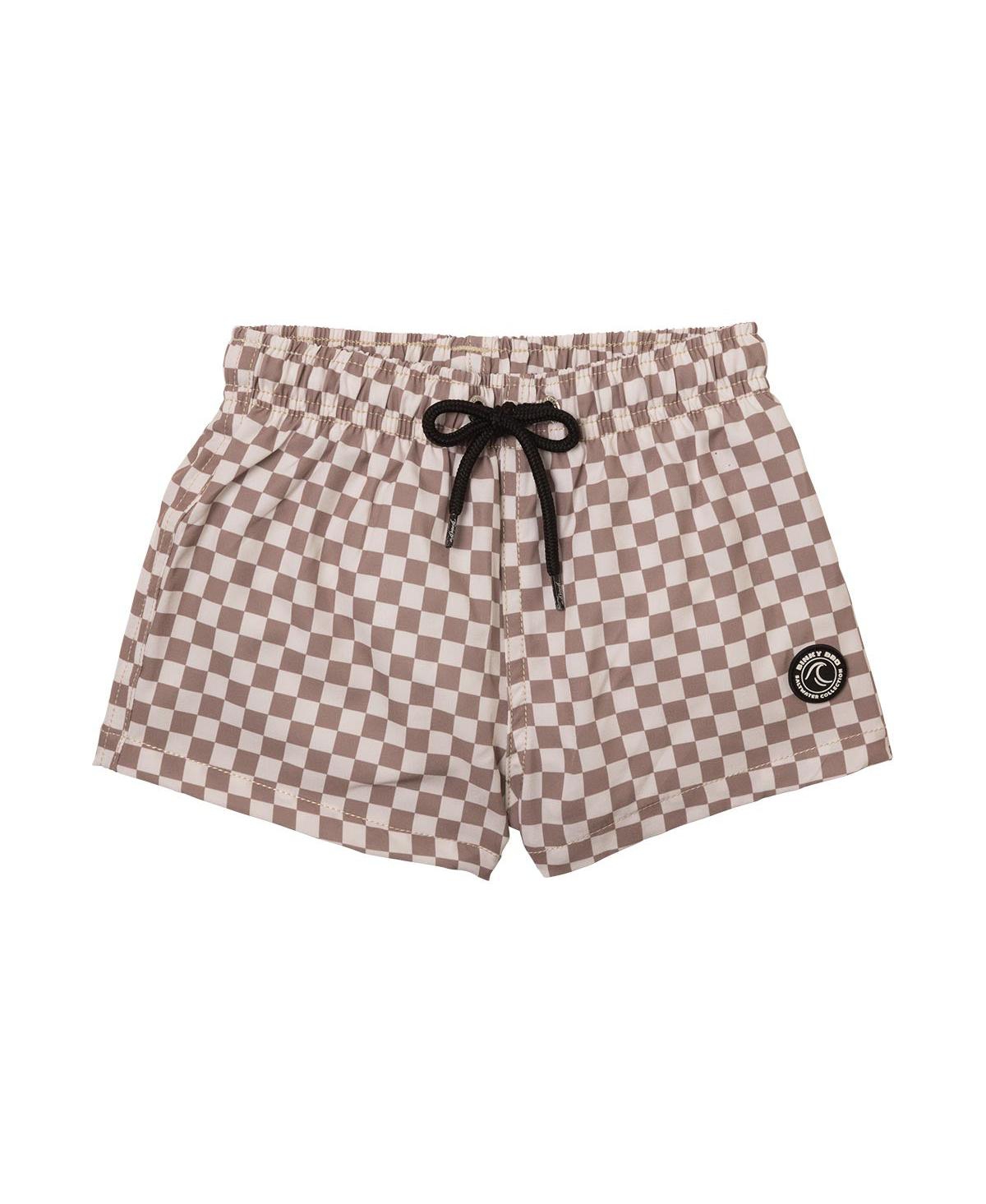 Click here for BinkyBro Boys Orange Santa Teresa Swimmie - Brown prices