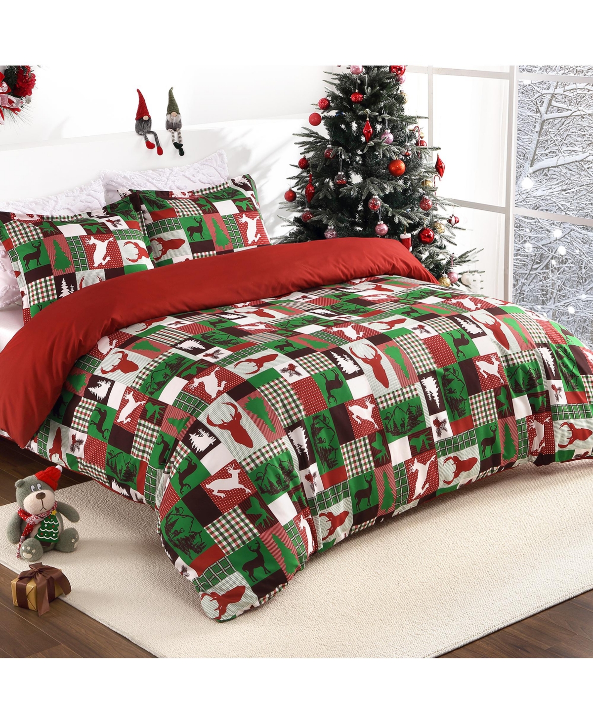 Click here for gaomon 3 Pieces Christmas Holiday Bedding Duvet Co... prices