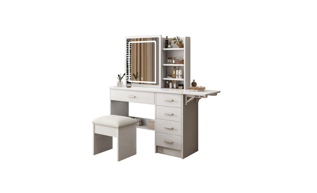Click here for Slickblue Modern Makeup Vanity Desk with Mirror  L... prices