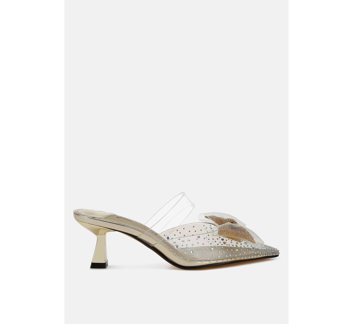 Click here for Freja Embellished Bow Kitten Heels - Gold prices