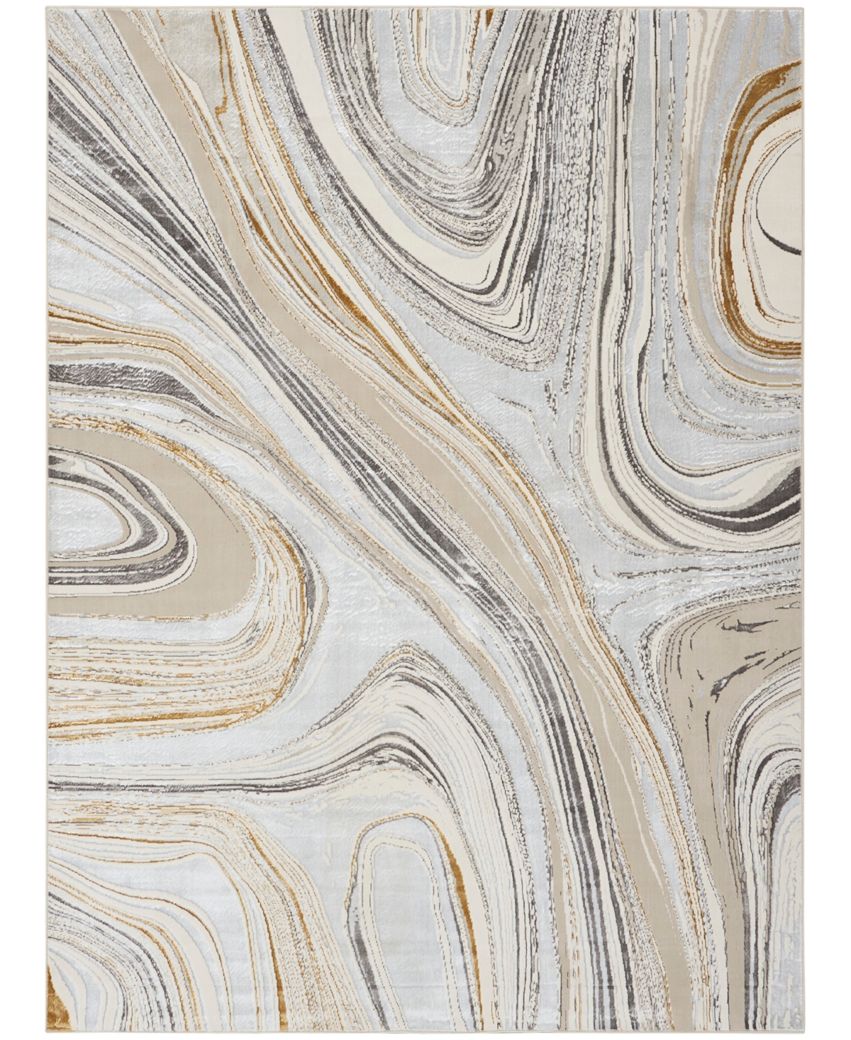 Click here for Nourison Home Glitz GLZ21 710x910 Area Rug - Gray/... prices