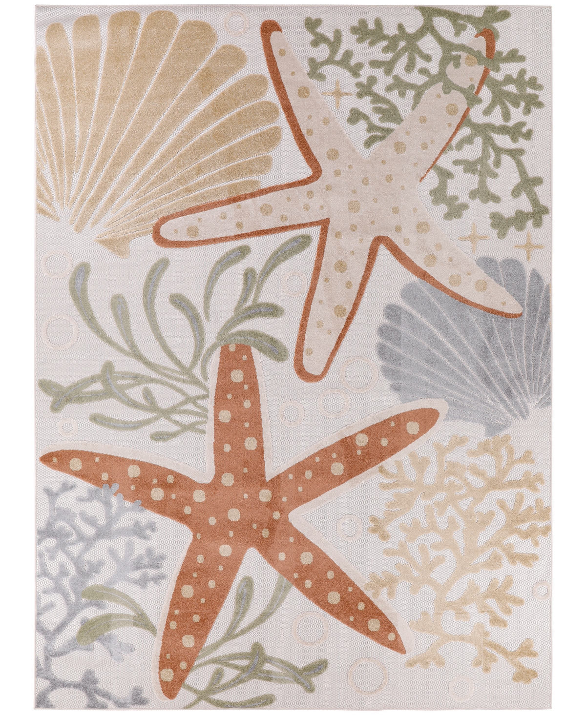 Click here for Nourison Home Aloha ALH24 710x106 Area Rug - Ivory prices