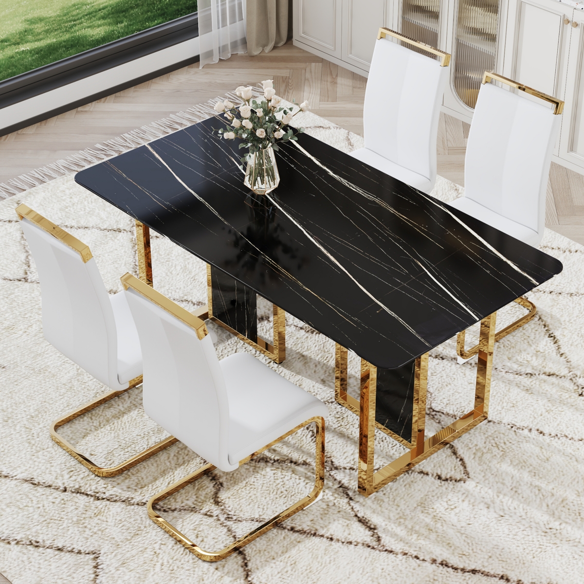 Click here for Table and chair set. Modern dining table with Mdf... prices