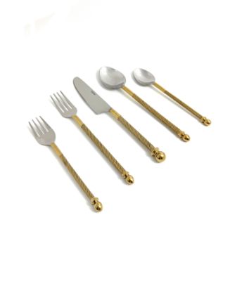 Vibhsa Swirl 20-Pc. Flatware Set, Serving for 4 - Macy's
